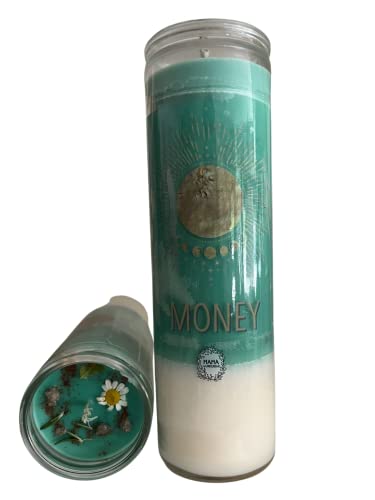 Money Drawing Prayer Coconut Spell Candle | Prosperity, Abundance, Cash Flow Boost, Financial Security, | Wiccan, Pagan, Hoodoo, Magick Rituals