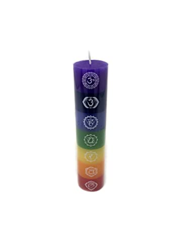 Vrinda® 7 Chakra Scented Candle, 7" (7in1 Colors)