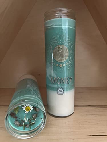 Money Drawing Prayer Coconut Spell Candle | Prosperity, Abundance, Cash Flow Boost, Financial Security, | Wiccan, Pagan, Hoodoo, Magick Rituals