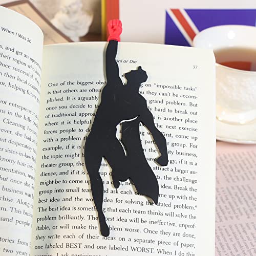Creative Glow in The Dark Luminous Bookmark Fun Book Mark Party Favors for Kids Boys Girl Teens(Superhuman))