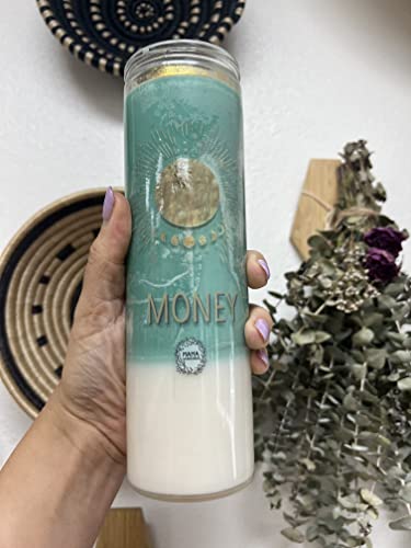 Money Drawing Prayer Coconut Spell Candle | Prosperity, Abundance, Cash Flow Boost, Financial Security, | Wiccan, Pagan, Hoodoo, Magick Rituals