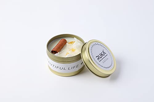Luxury Scented Aromatherapy Candle with Essential Oil for Stress Relief, Smoke-Free Strong Fragrance Long Lasting Candles for Bath Home 100% Cotton Wick, Natural Soy Wax (4Pcs Gift Set)