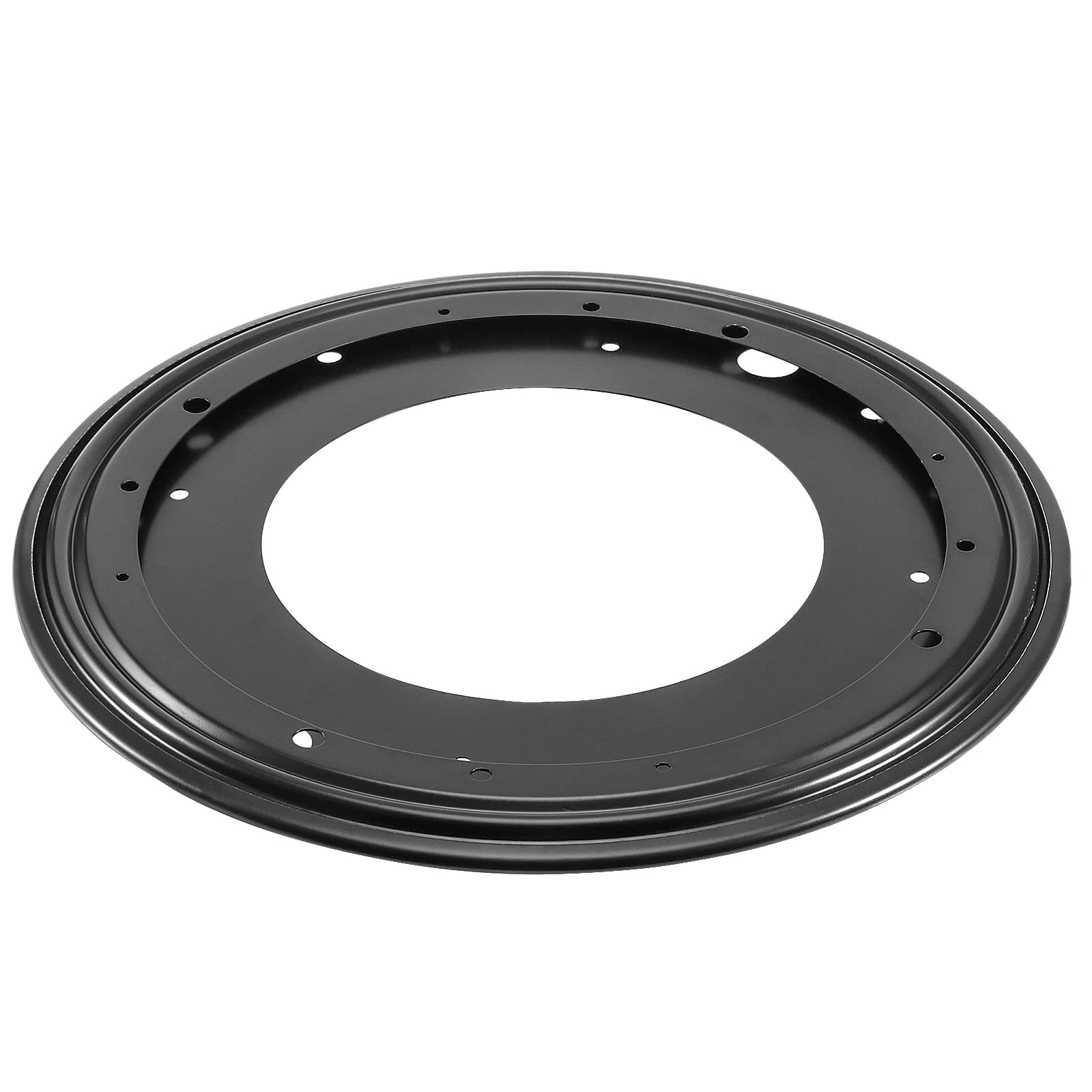 SEHOI 4 Pack 12 Inch Black Lazy Susan Hardware, 360°Rotating Swivel Plate, 5/16 inch Thick Ball Bearings Turntable Lazy Susan Base for Rotating Table, Display Plate, Serving Tray