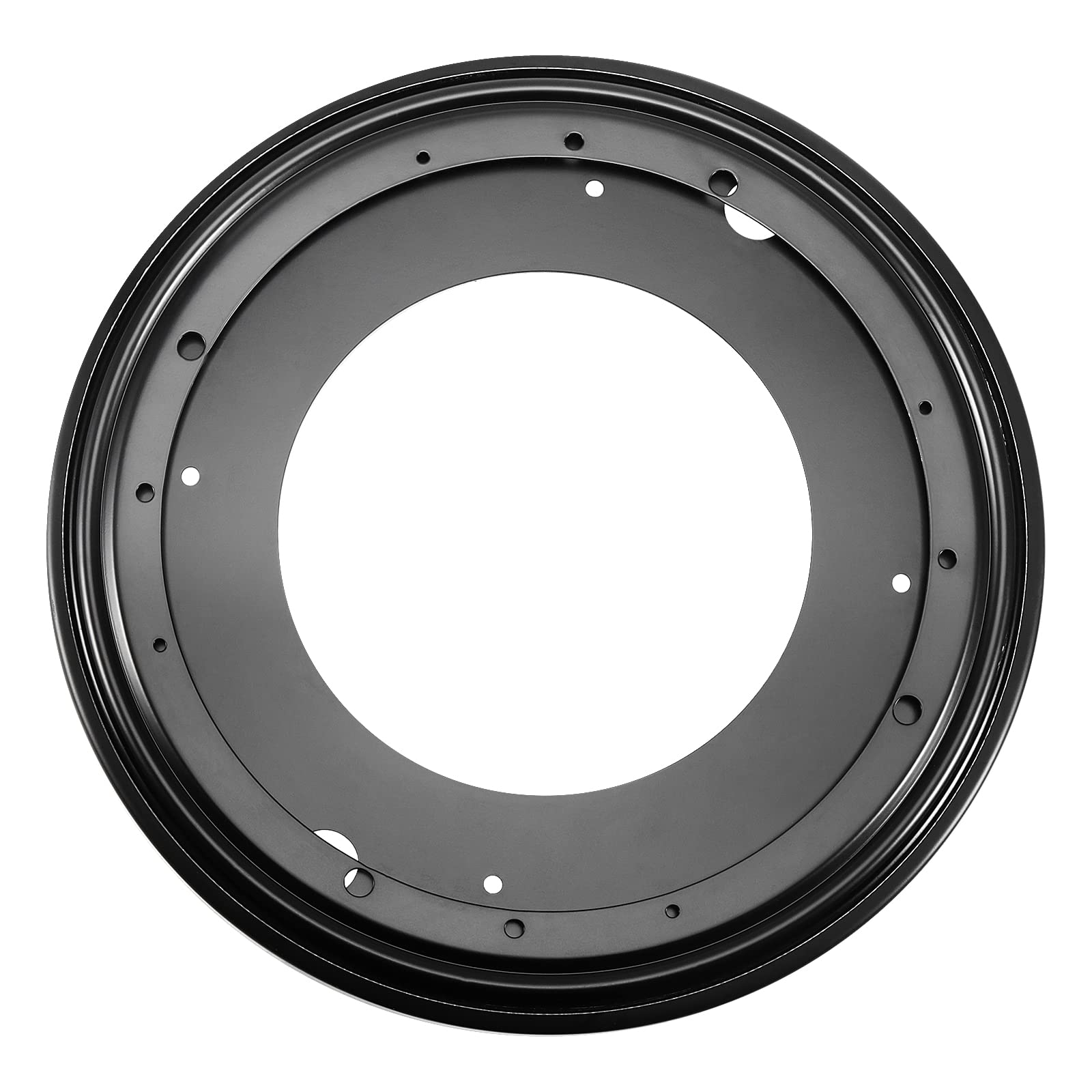 SEHOI 4 Pack 12 Inch Black Lazy Susan Hardware, 360°Rotating Swivel Plate, 5/16 inch Thick Ball Bearings Turntable Lazy Susan Base for Rotating Table, Display Plate, Serving Tray