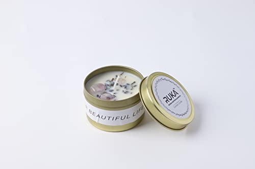 Luxury Scented Aromatherapy Candle with Essential Oil for Stress Relief, Smoke-Free Strong Fragrance Long Lasting Candles for Bath Home 100% Cotton Wick, Natural Soy Wax (4Pcs Gift Set)