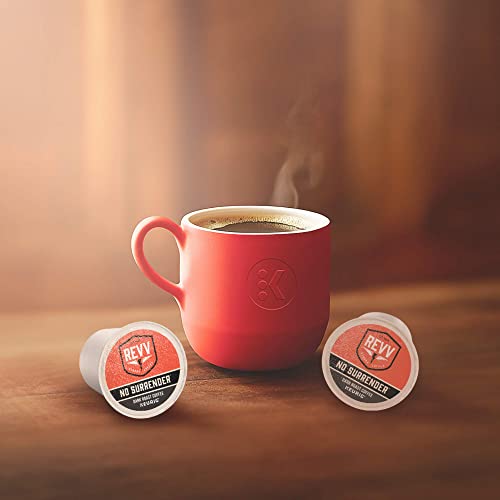 REVV No Surrender, Single-Serve Keurig K-Cup Pods, Dark Roast Coffee, 96 Count