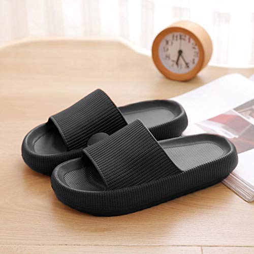 sharllen Cloud Slippers for Women and Men, Pillow House Slippers Massage Shower Bathroom Non-Slip Soft Comfy Thick Sole Platform Quick Drying Open Toe Home Cushion Slide Sandals for Indoor & Outdoor