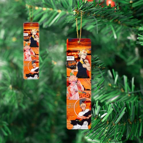 Bookmarks Ruler Metal Kachan Reading Bakugo Bookography Hero Tassels Measure Bookworm for Book Bibliophile Gift Reading Christmas Ornament Markers