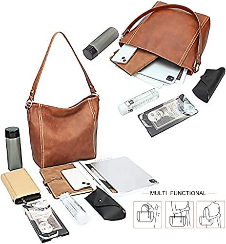 Montana West Purses for Women Vegan Leather Shoulder Purses and Handbags Hobo Bags for Women B2B-MWC-070BR