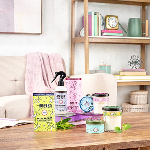 Mrs. Meyer's Scented Soy Aromatherapy Candle, 35 Hour Burn Time, Made with Soy Wax and Essential Oils, Rain Water, 7.2 oz