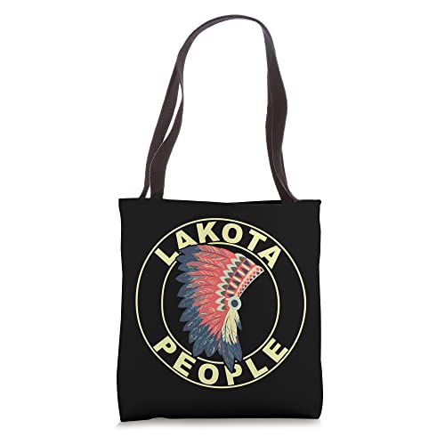 Lakota People Headdress Proud Native American Lakota Nation Tote Bag