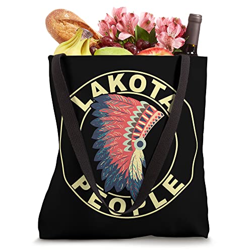 Lakota People Headdress Proud Native American Lakota Nation Tote Bag