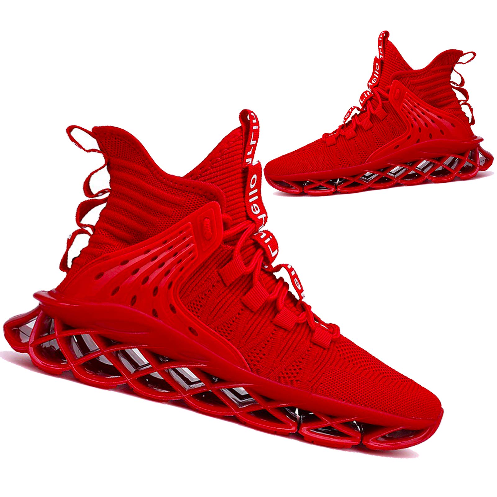 Hello MrLin Men's Running Shoes Non Slip Athletic Tennis Walking Blade Type Sneakers Hip Hop