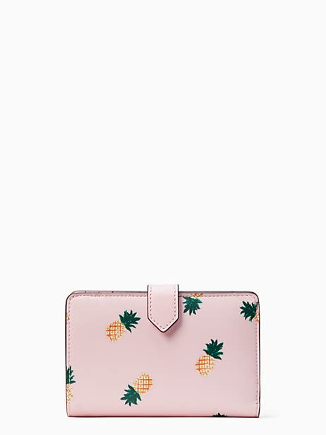 Kate Spade New York Staci Medium Pineapple Compact Bifold Wallet