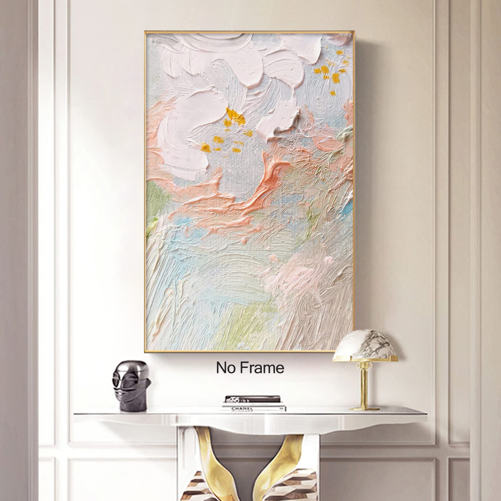 Spreefdian Abstract Painting Wall Art 16x24inch, Frameless Canvas Print for Living Room, Premium Quality, Home Decor Idea, Durable, Fade-Resistant, Office, Bedroom, Kitchen