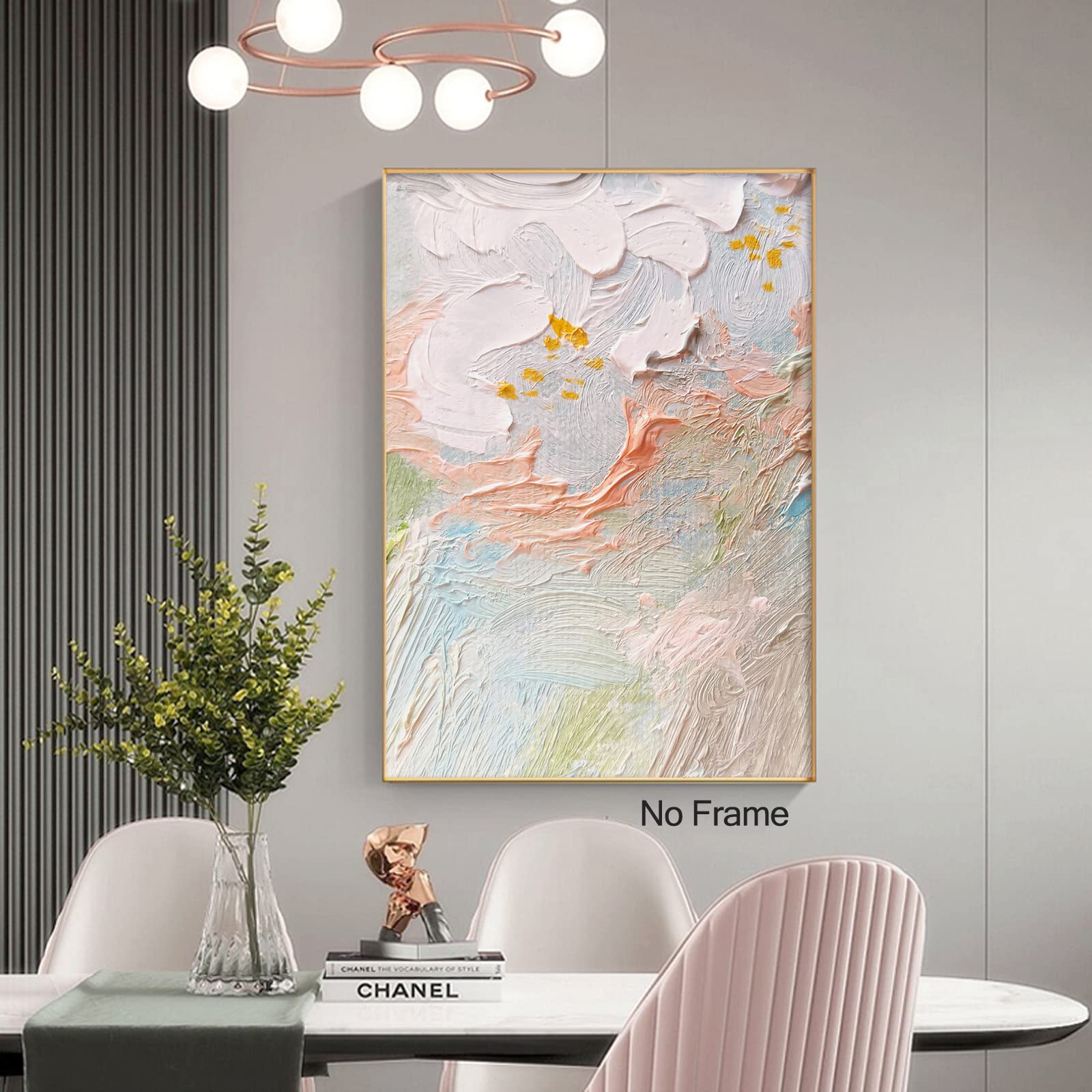 Spreefdian Abstract Painting Wall Art 16x24inch, Frameless Canvas Print for Living Room, Premium Quality, Home Decor Idea, Durable, Fade-Resistant, Office, Bedroom, Kitchen