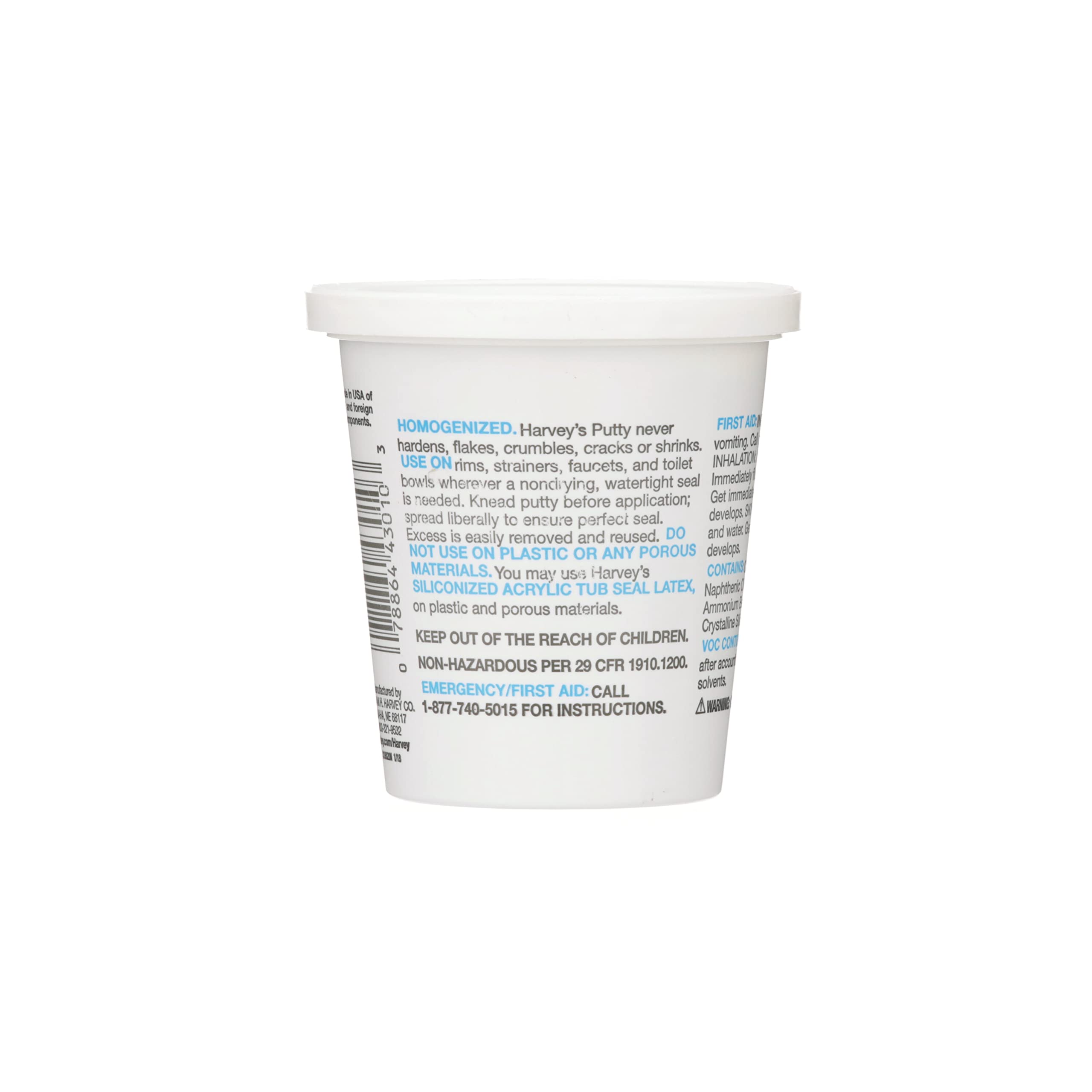 WM Harvey 043010 Stainless Plumbers Putty, 14 oz