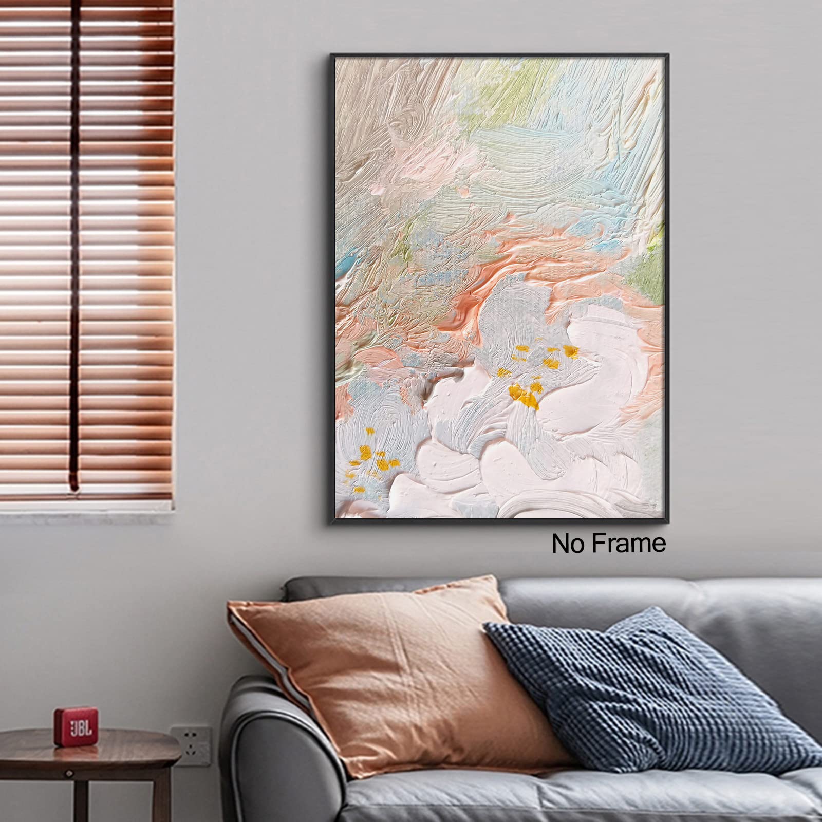 Spreefdian Abstract Painting Wall Art 16x24inch, Frameless Canvas Print for Living Room, Premium Quality, Home Decor Idea, Durable, Fade-Resistant, Office, Bedroom, Kitchen