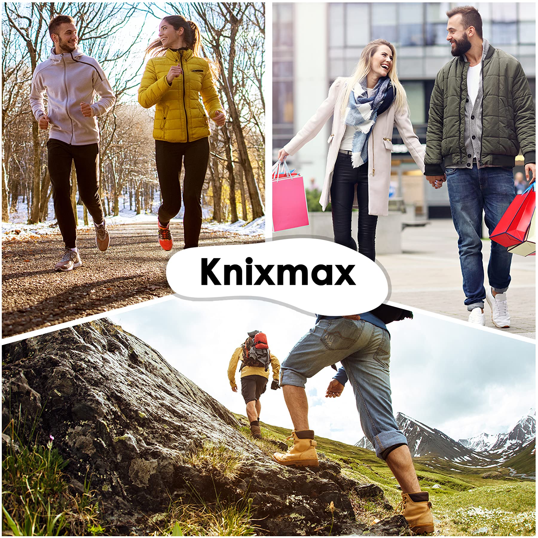 Knixmax Memory Foam Insoles for Men Women, Super Soft Shoe Inserts for Sneakers Slippers Boots Liners Replacement Inner Soles, Cushioned Flat Shoe Pads Black EU 43