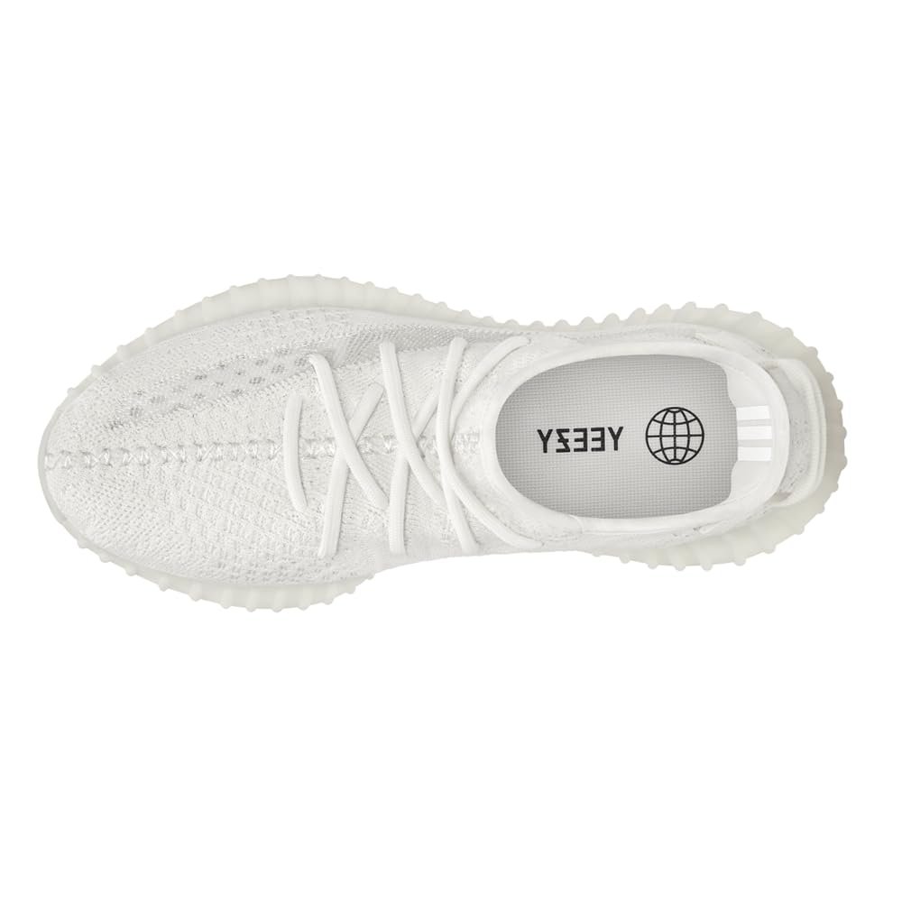 adidas Mens Yeezy Boost 350 V2 Lace Up Sneakers Shoes Casual - White - Size 5 M