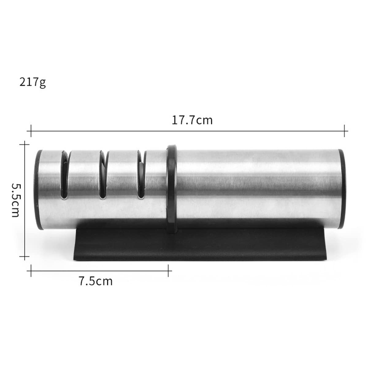 Manual Knife Sharpeners 15 and 20-Degree for Serrated and Straight Knives Diamond Abrasives, 3-Stage