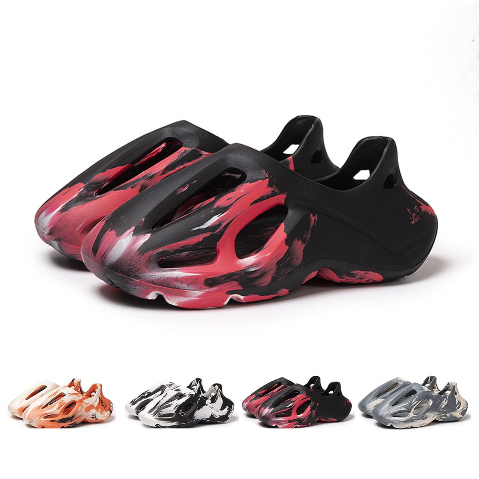 Foam Runner Shoes, Unisex Foam Runner Sneakers Pillow Cloud Shoes Non-Slip Lightweight Breathable Soft Fashion Sandals,Camouflage D,10.5/9.5