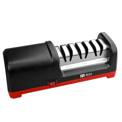 TAIDEA TG2102 Professional Electric Knife Sharpener for Straight Knives Diamond Abrasives, Quickly Sharpening, Repair/Restore/Polish Blades,Grit:360# & 600# 1000#& Polishing
