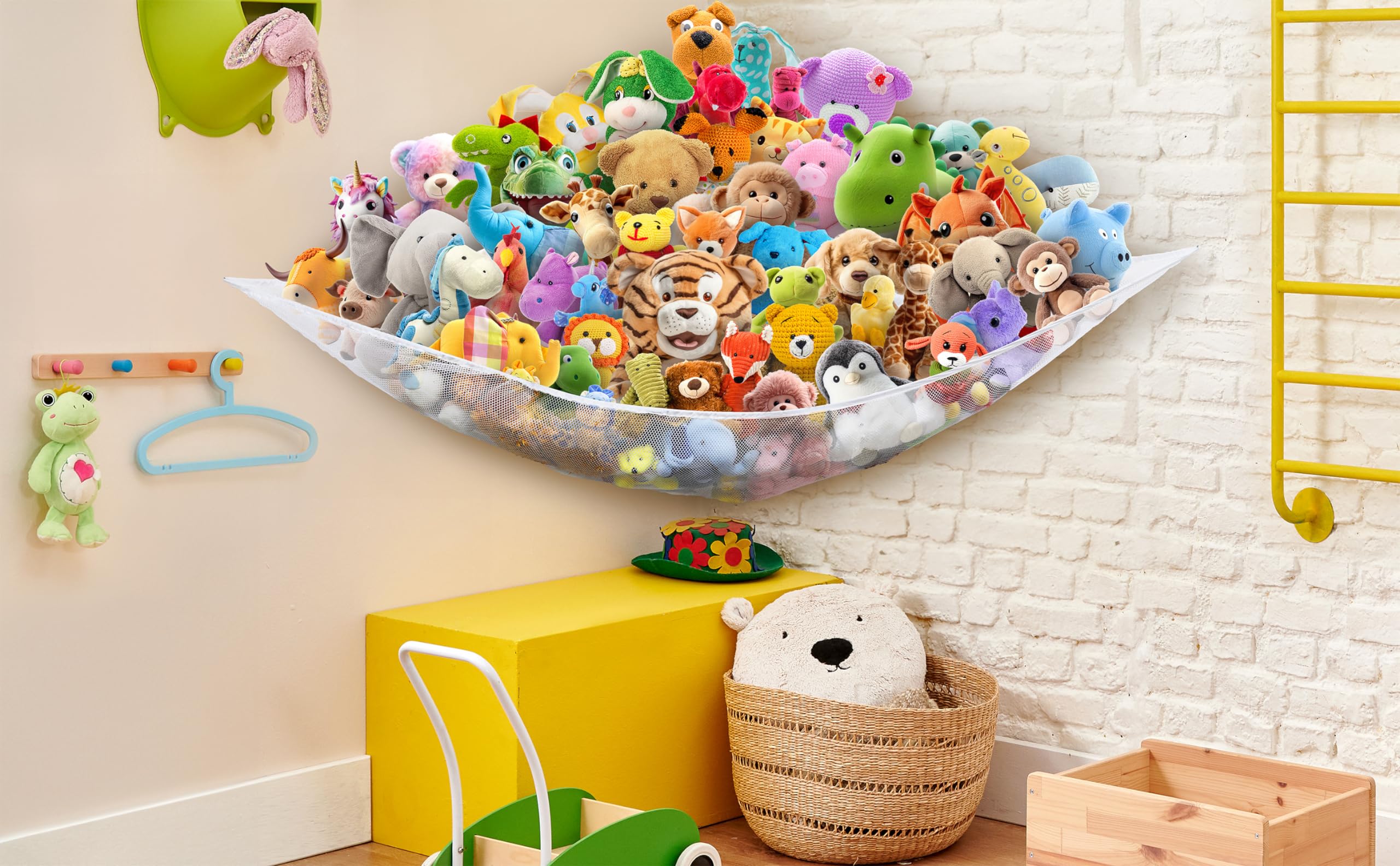 2 PK - Simplehouseware Stuffed Animal Jumbo Toy Storage Hammock