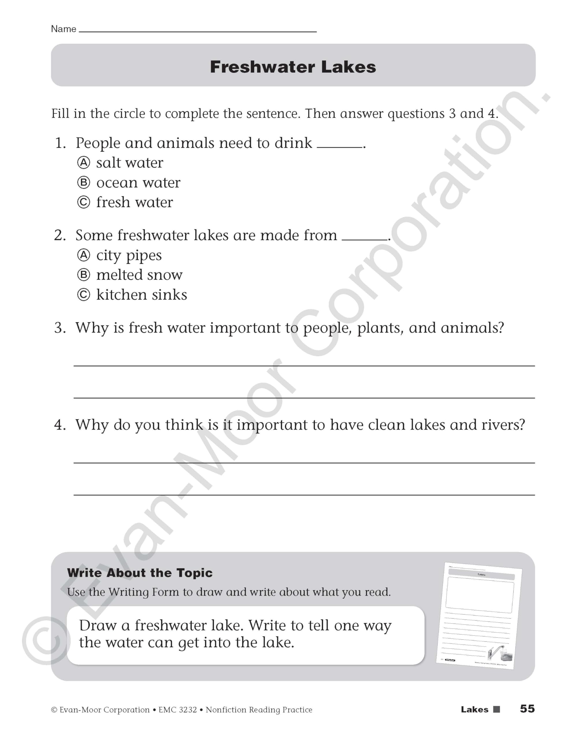 Evan-Moor Non-Fiction Reading Practice, Grade 2
