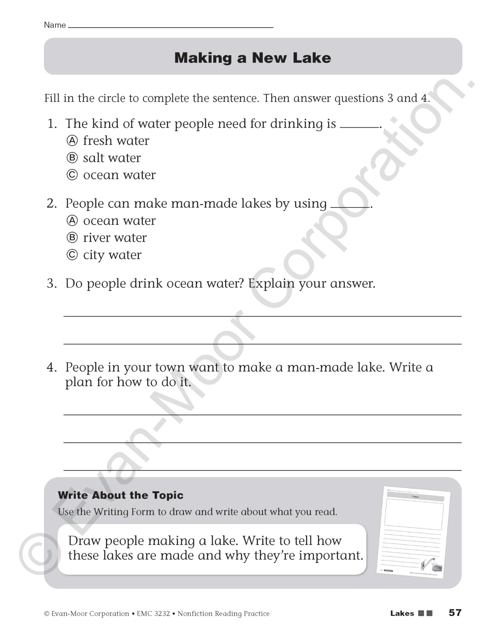 Evan-Moor Non-Fiction Reading Practice, Grade 2