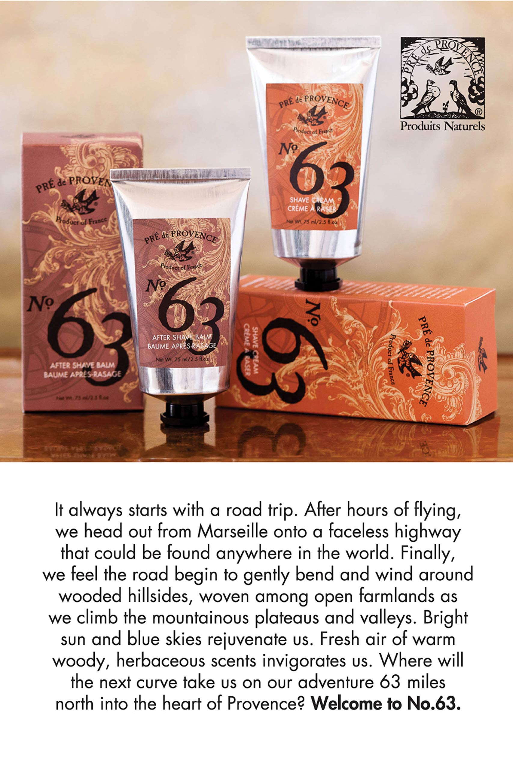 Pre de Provence No.63 Men's Collection, After Shave Balm