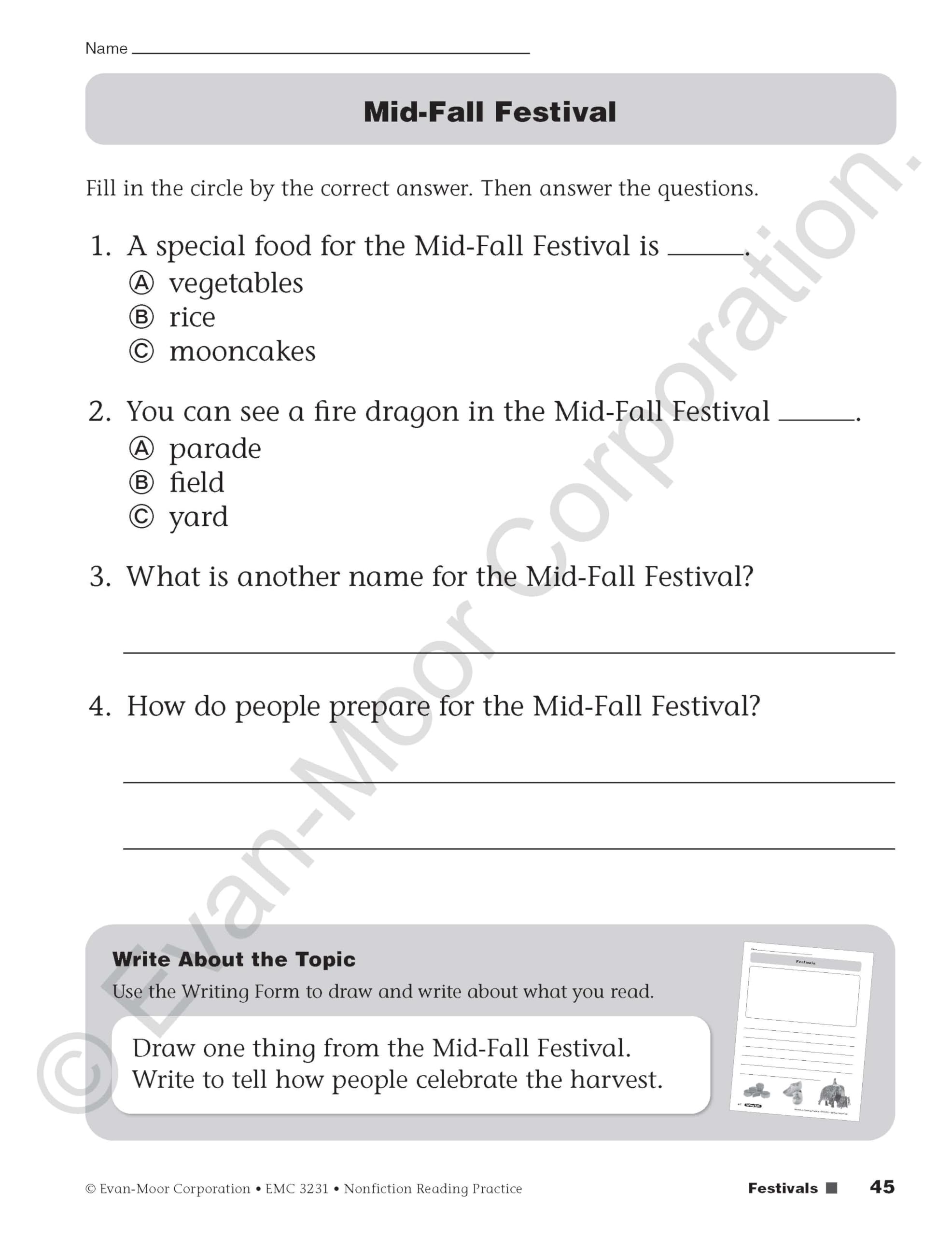 Evan-Moor Non-Fiction Reading Practice, Grade 1