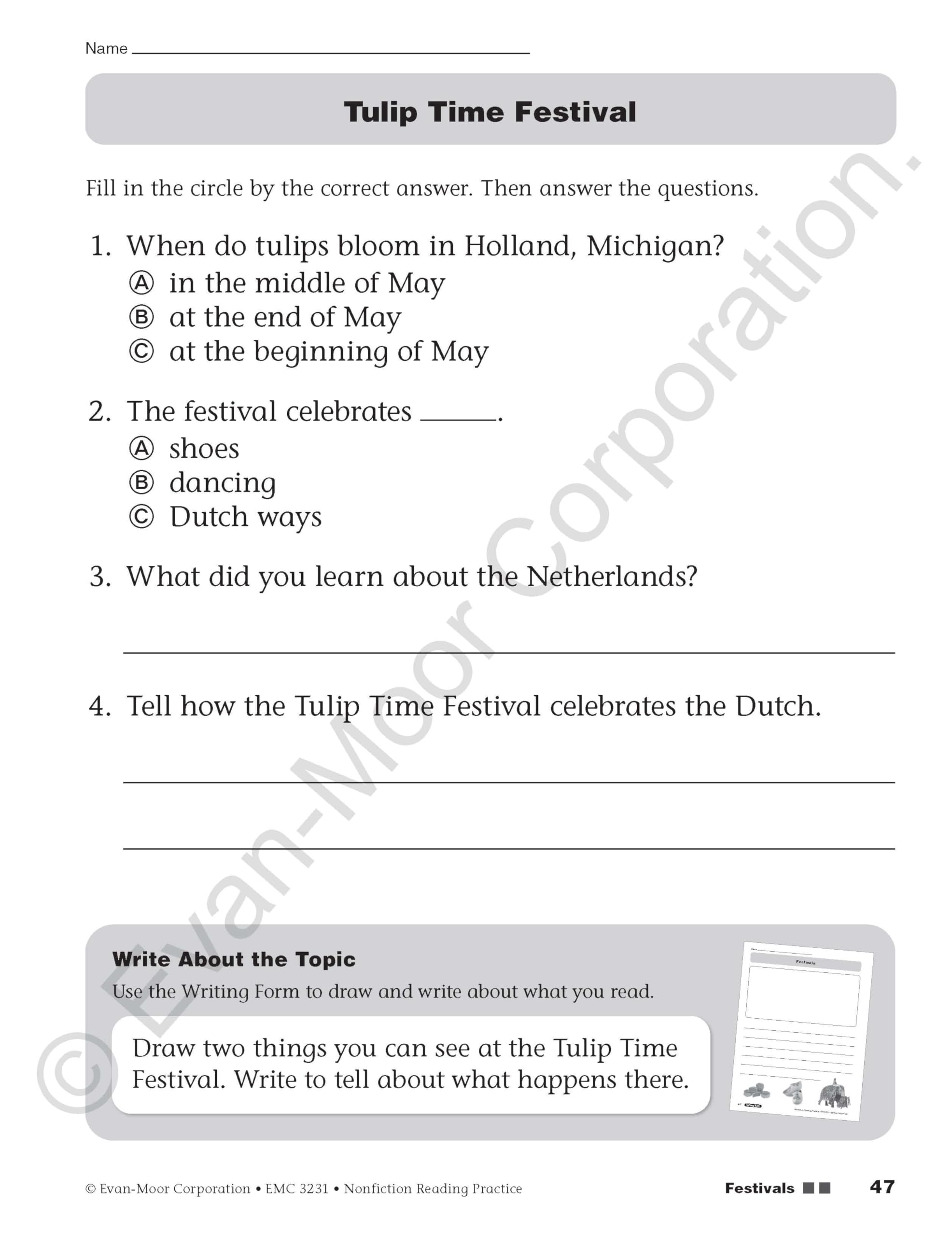 Evan-Moor Non-Fiction Reading Practice, Grade 1