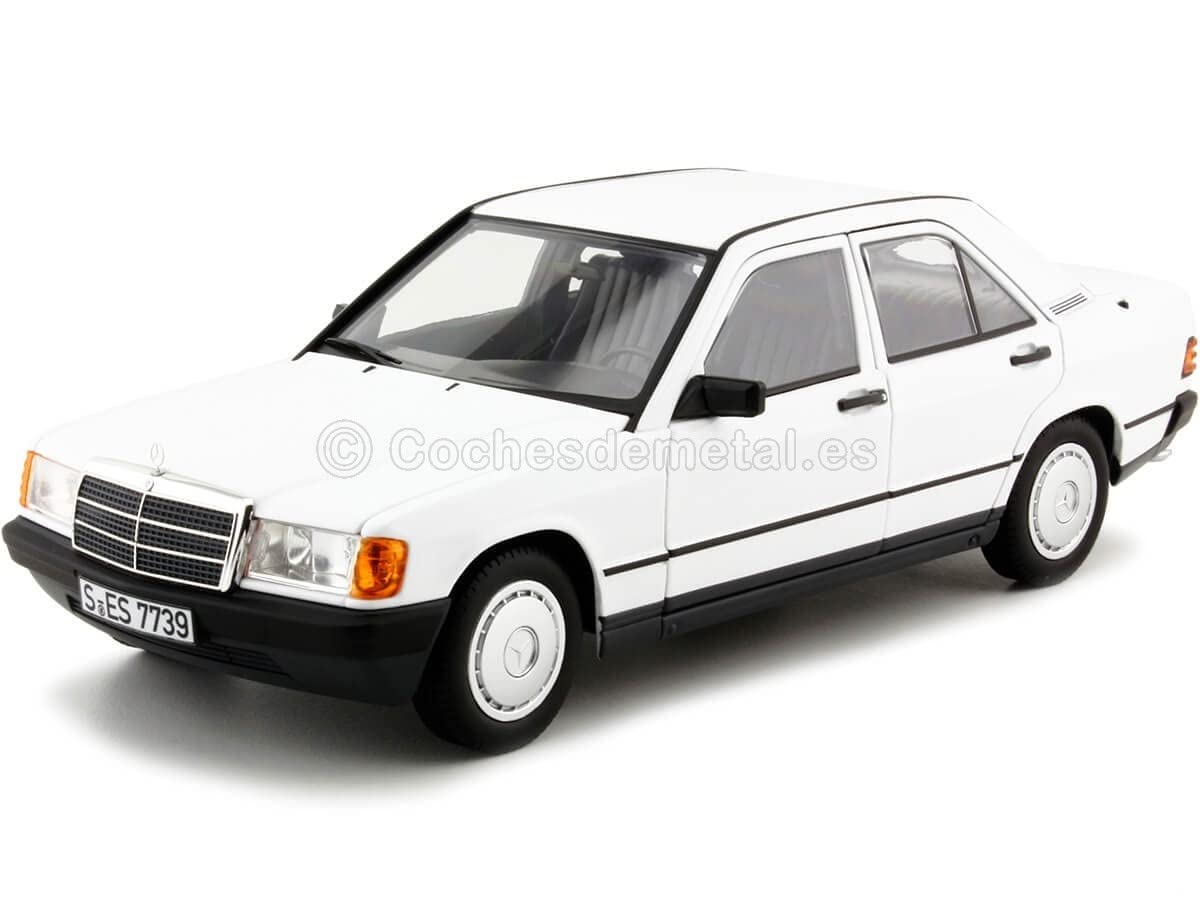 Norev NV183820 1:18 190E 1984-White Mercedes-Benz Collectable Model, Multi