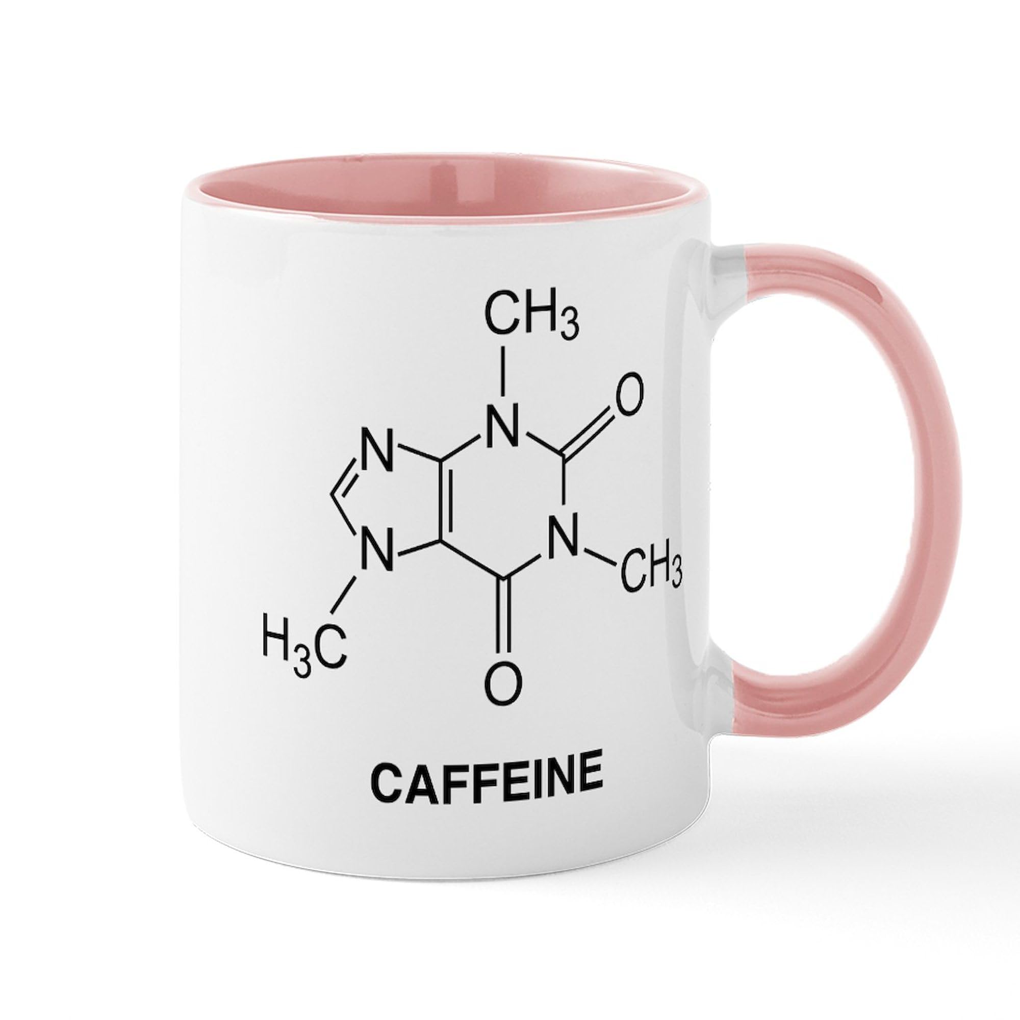 CafePress Caffeine Molecule Mug Ceramic Coffee Mug, Tea Cup 11 oz