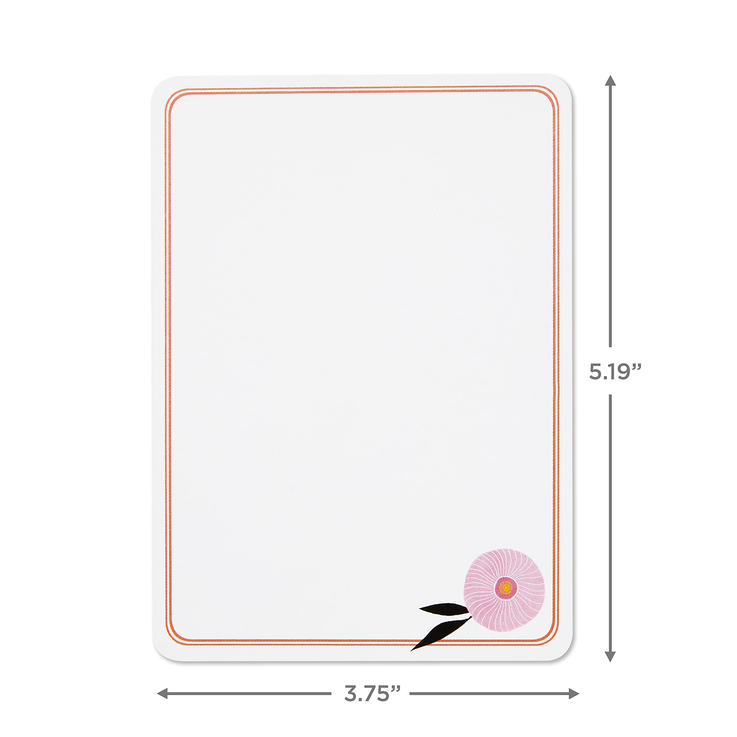 Hallmark Reusable Fabric Gift Wrap (1 Sheet: 26" x 26" Pink and Orange Modern Floral) for Birthdays, Bridal Showers, Valentine's Day, Easter, Mother's Day