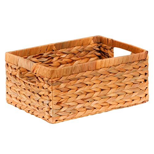 CENBOSS Woven Storage Baskets (Natural, Large, 1PC)
