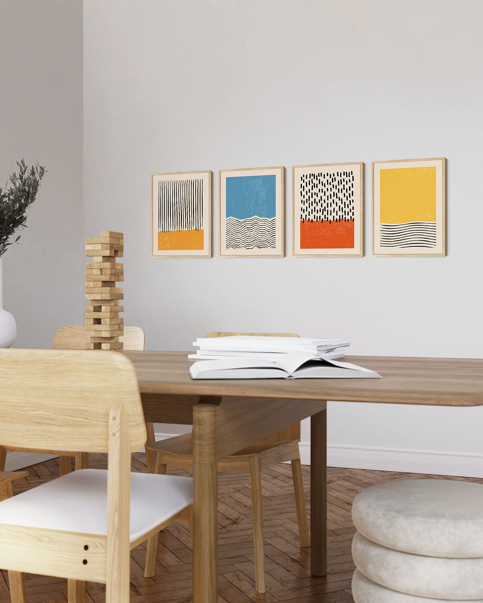 HAUS AND HUES Modern Abstract Prints Modern Prints Wall Art | Mid Century Modern Abstract Art Prints Posters, The Mid-Century Modern Home