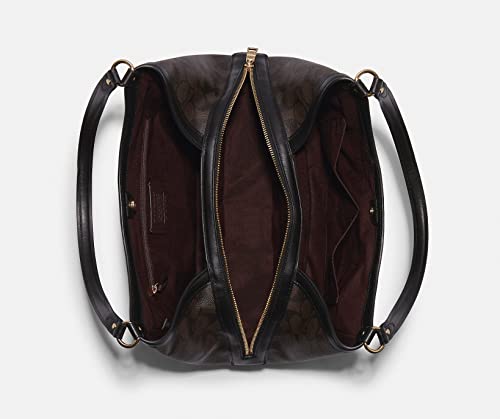 COACH Women's Kristy Shoulder Bag (Brown Black)