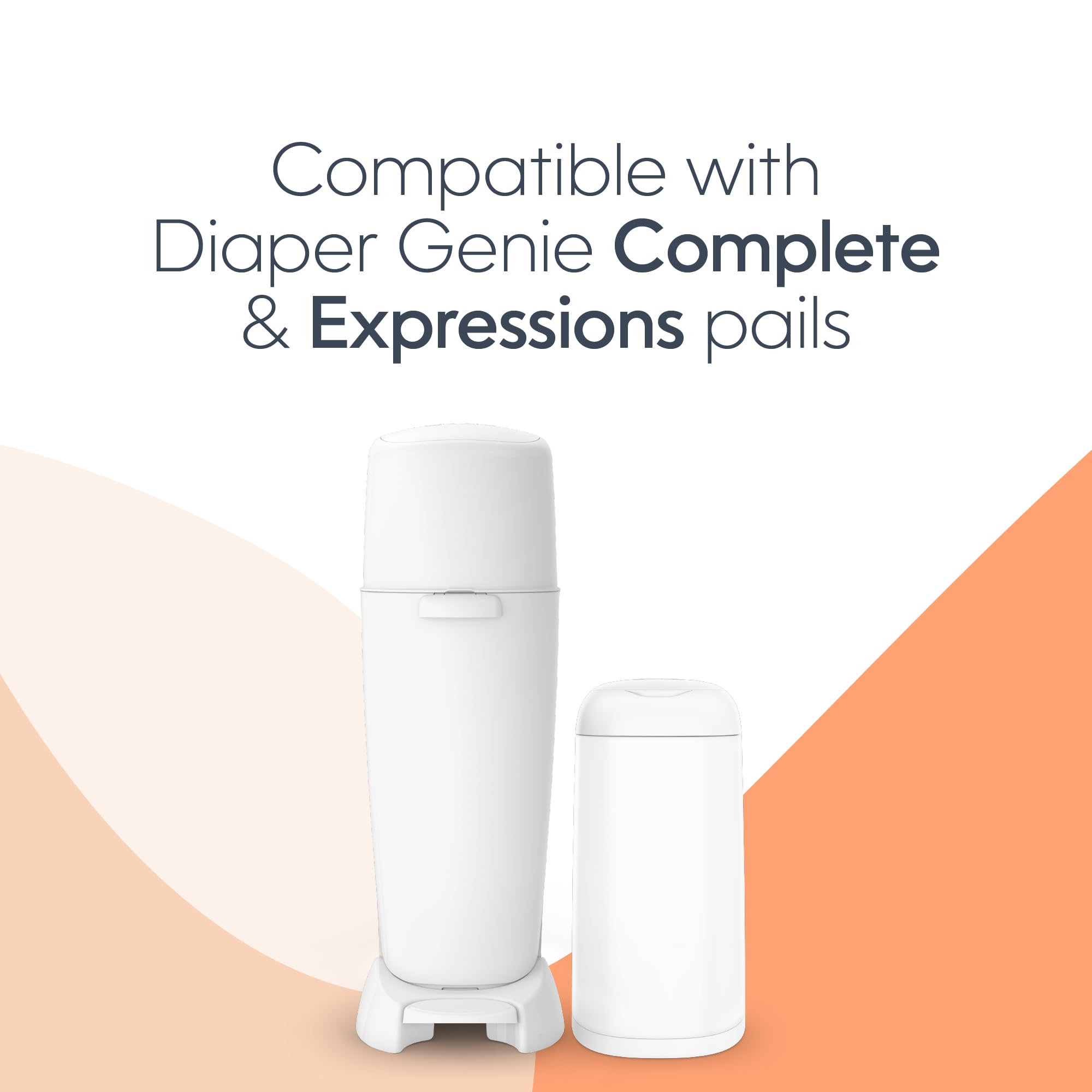 Diaper Genie Bags Refills 270 (Pack of 3) Clean Laundry Scent | Diaper Pail Refills with Max Odor Lock | Holds up to 810 Newborn Diapers