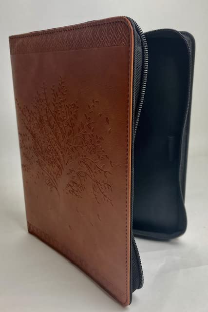 Embossed Spiritual Divine Tree of Life Holy Bible Book Cover (Large Size)