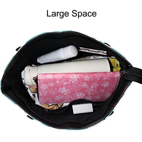 Fashionable women's handbag tote bag, Blotch Shapeprinted shoulder bag is light and durable