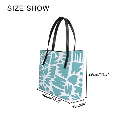 Fashionable women's handbag tote bag, Blotch Shapeprinted shoulder bag is light and durable