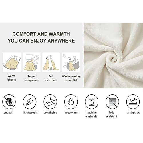 AUSMART Cute Cow Print Throw Blanket Flannel Microfiber Luxury Warm Soft Cozy Blanket for Couch, Car, Bed Sofa Dorm Water Beds Gift X-Small 40x30In ( Toddler ) Pet
