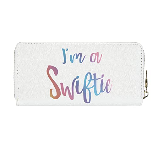 XYZONE I'm a Swiftie Wallet Taylor Team Wallets PU Leather Zip Around Purse for TS Fans Gift Music Lover Merchandise