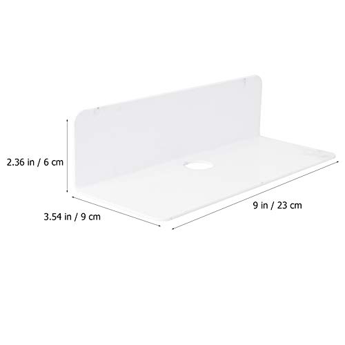 jojofuny Acrylic Floating Shelves, Wall Shelf Speaker Stand, Hanging Shelves for Bedroom, Wall Mounted Display Shelf Bookshelf Storage Shelves