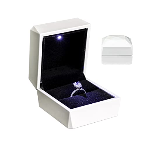 Ring Box with Light Make Your Proposal Memorable With This Engagement Ring Box With Designated LED Ring Light To Really Make That Wedding Ring Shine by Vaparis