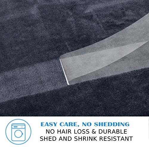 OBOEY Fleece Blanket 350GSM Bed Throw Blankets, Lightweight Microfiber Anti-Static Blanket- 50x60 inches Dark Grey