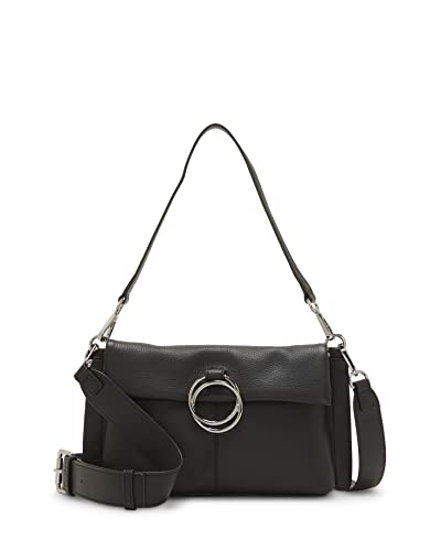 Vince Camuto Womens Livy Shoulder Bag, Black, One Size US