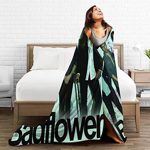 Badflower Soft and Warm Throw Blanket Ultra-Soft Micro Blanket Plush Bed Couch 50"x40"
